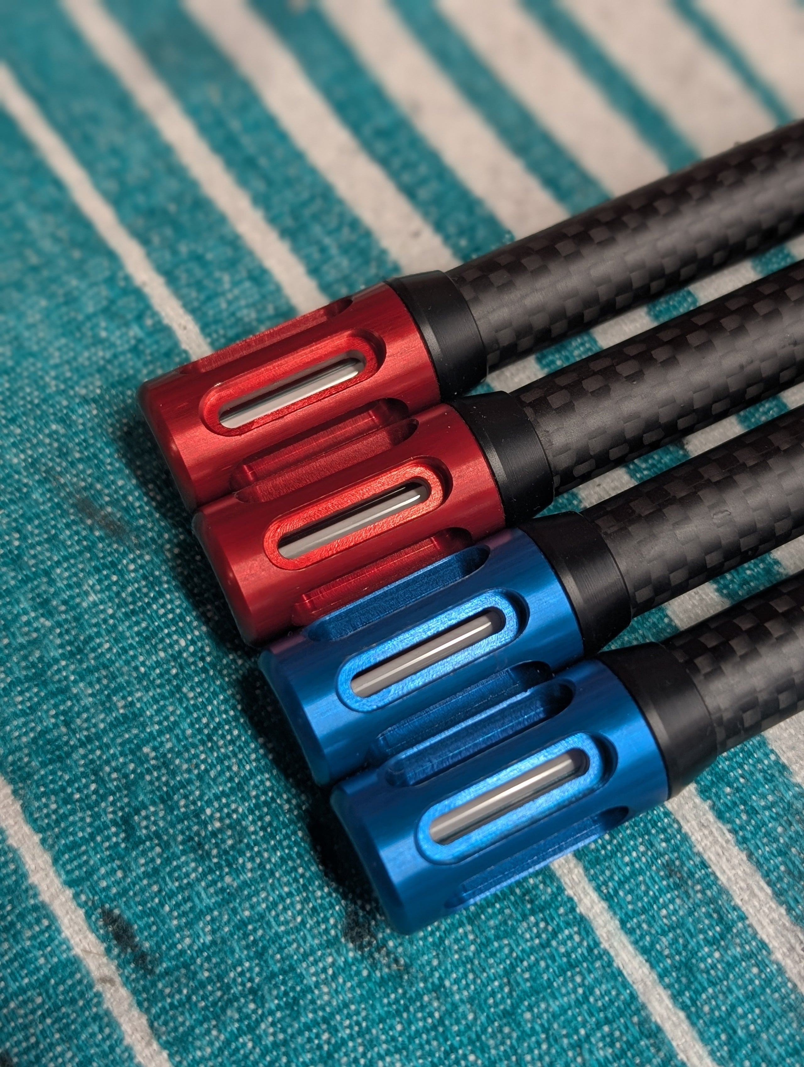 carbon distance sticks with light house tops | Dobbins Bobbins